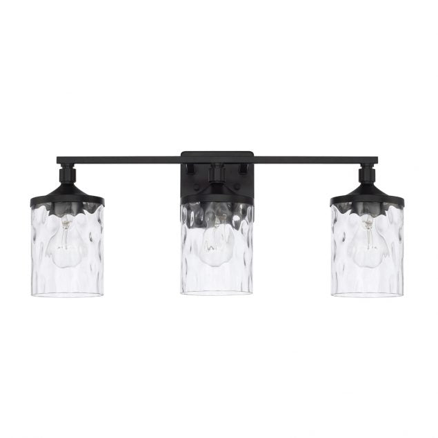 Colton Vanity in Matte Black | Lighting Connection
