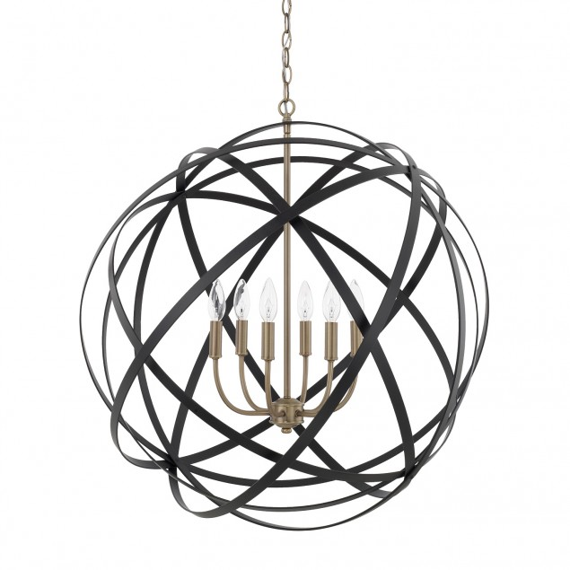 Skai Orb Chandelier in Russet | Lighting Connection