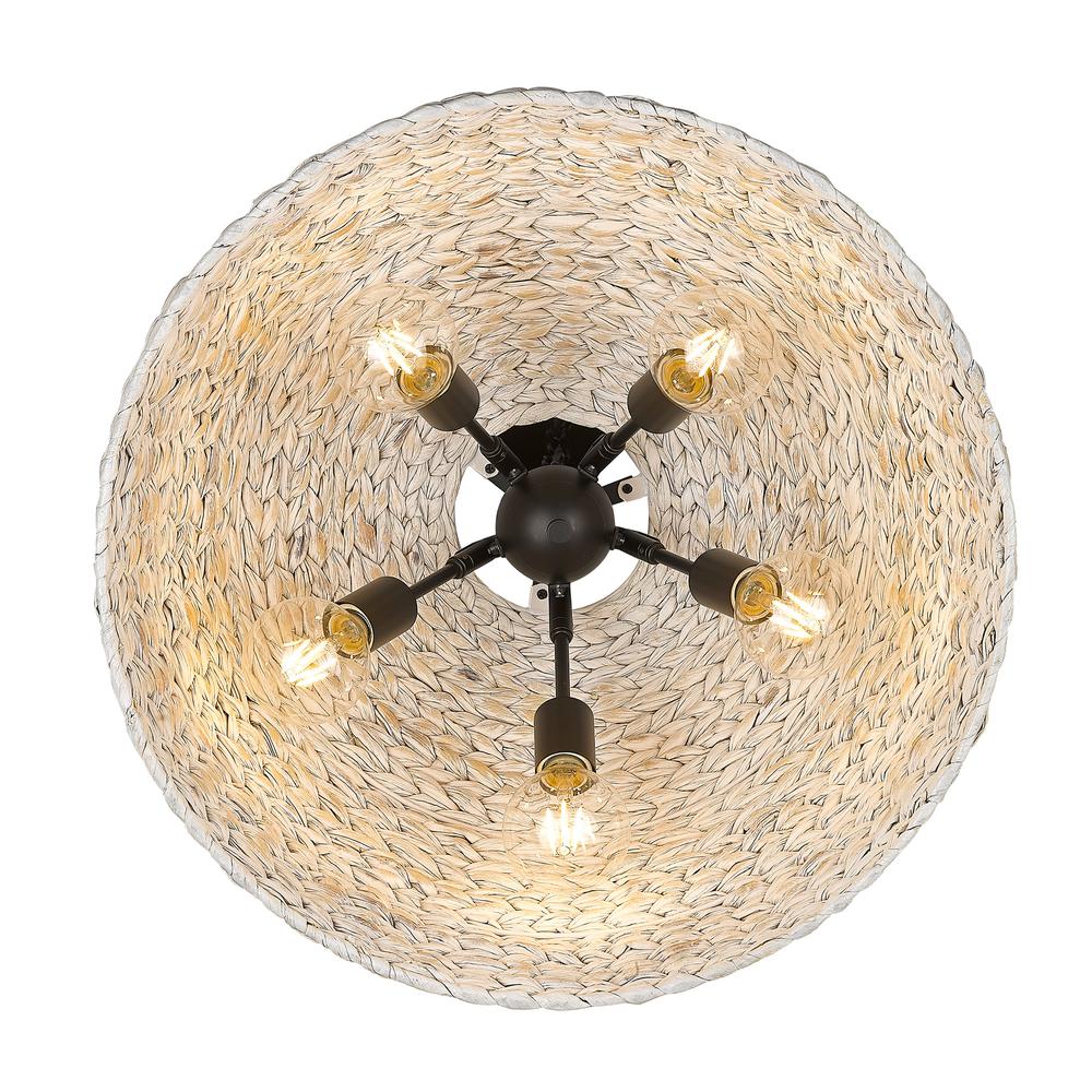 REMI 5-LIGHT WOVEN PENDANT | Lighting Connection