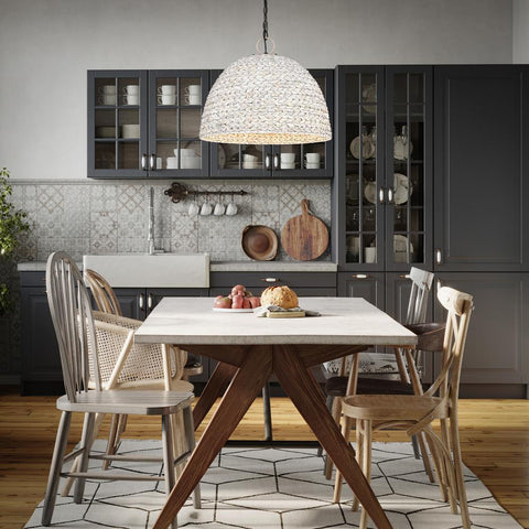 REMI 5-LIGHT WOVEN PENDANT | Lighting Connection | Lighting Connection